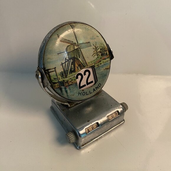 Accents | Vintage Holland Perpetual Flip Calendar Metal Dutch ...